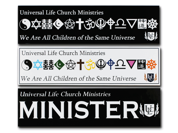 Bumper Stickers Set - Universal Life Church